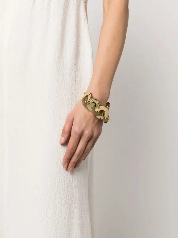 PATOU Logo-engraved Coin Bracelet