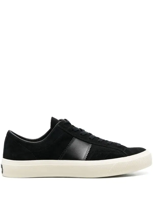 TOM FORD Logo-print Low-top Sneakers - Black