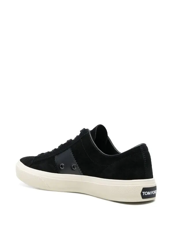 TOM FORD Logo-print Low-top Sneakers - Black