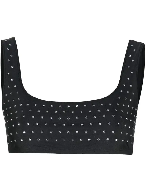 Andamane Crystal-embellished Sports Bra - Black