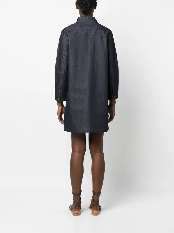 A.P.C. Aurelia Denim Dress In Blue - 36% Off | Editorialist