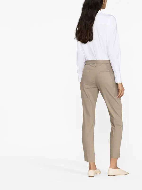Brunello Cucinelli Cropped Slim-cut Trousers