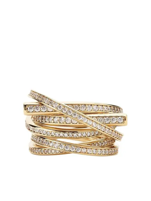 FERRAGAMO Gancini Layered Ring - Gold