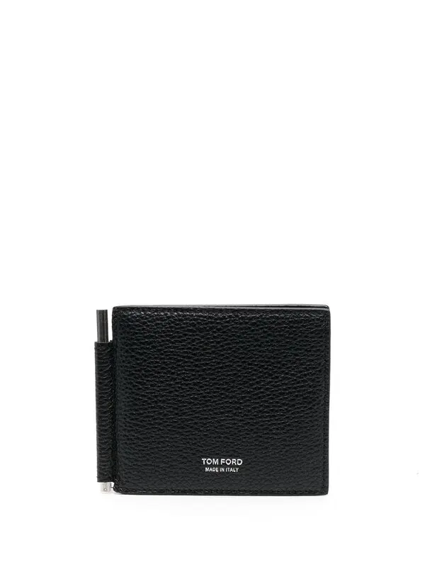 TOM FORD Bi-fold Leather Cardholder - Black