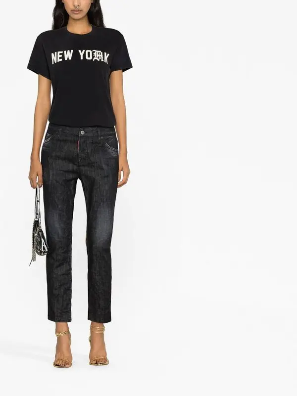 Dsquared2 Tapered Leg Denim Jeans