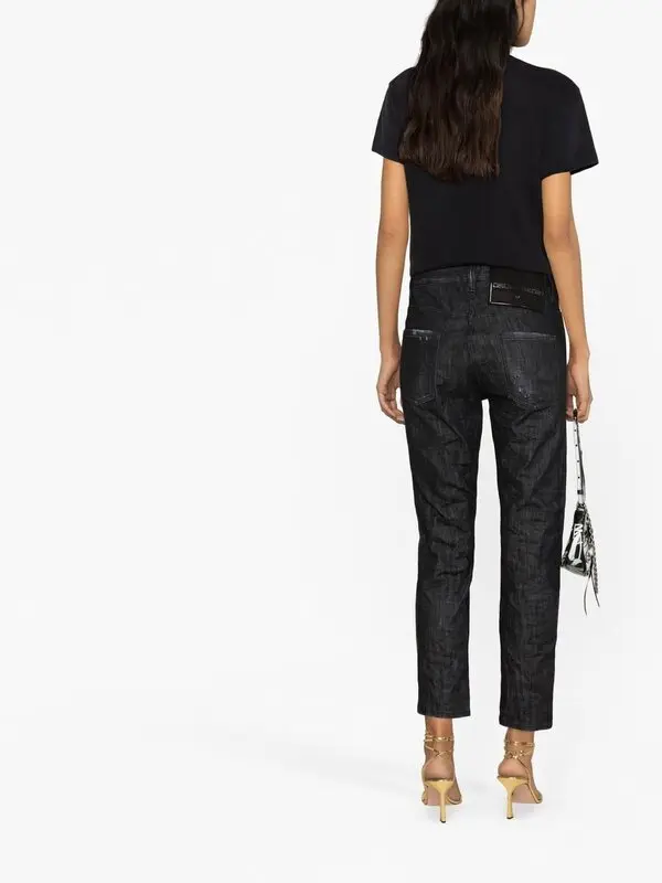 Dsquared2 Tapered Leg Denim Jeans