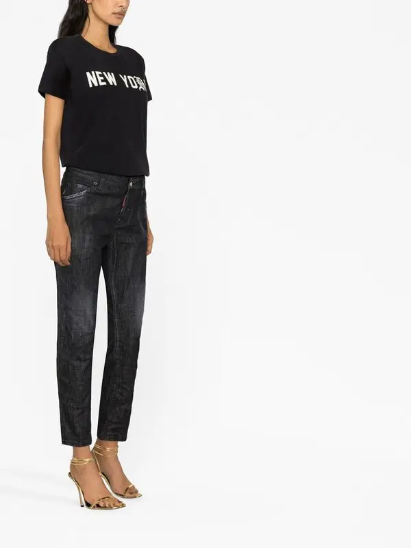 Dsquared2 Tapered Leg Denim Jeans