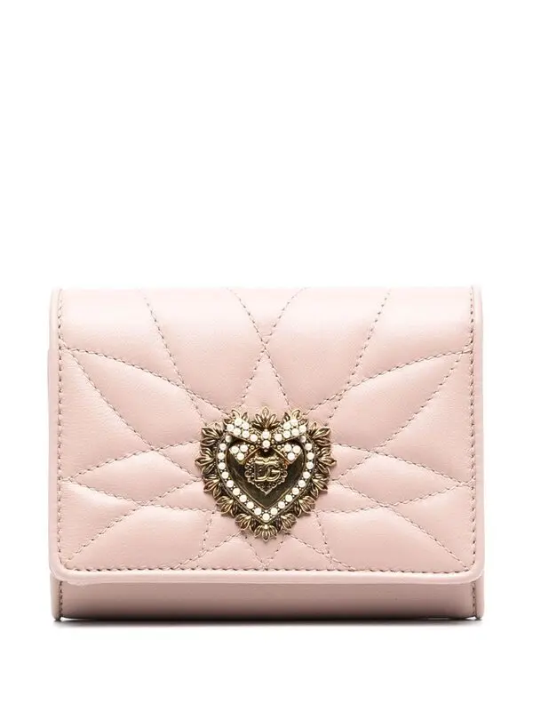 Dolce & Gabbana Devotion Logo-plaque Wallet - Pink