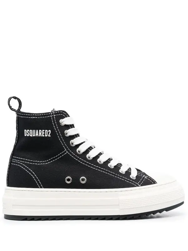 Dsquared2 Platform-sole High-top Sneakers - Black