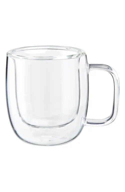 ZWILLING Sorrento Plus 2-piece Double Wall Glass Espresso Mug Set - Clear