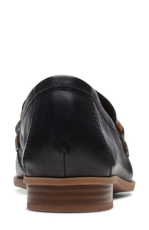 Clarks Sarafyna Iris Loafer - Black Leather