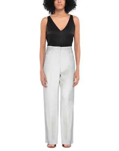 Emporio Armani Light Viscose And Virgin Wool Pants - Grey