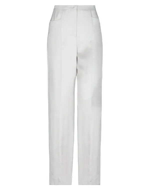 Emporio Armani Light Viscose And Virgin Wool Pants - Grey