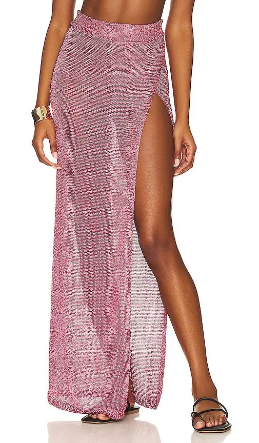 Superdown Keva Wrap Maxi Skirt - Pink