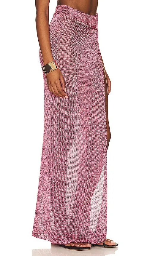 Superdown Keva Wrap Maxi Skirt - Pink