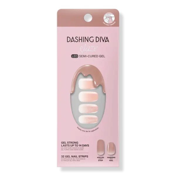 DASHING DIVA Velvet Blush Glaze Semi-cured Gel Art - One-color