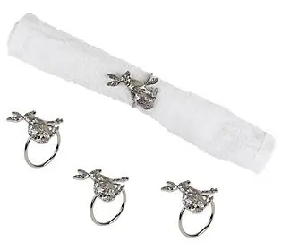 C&F HOME Rabbit Napkin Ring, Set Of 4 Valerie - One-color