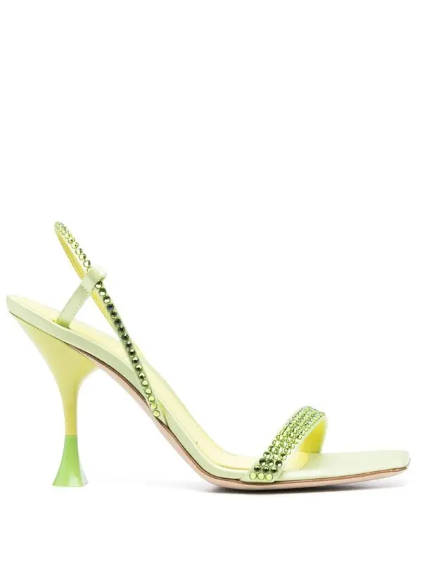 3JUIN Slingback 110mm Sandals - Green