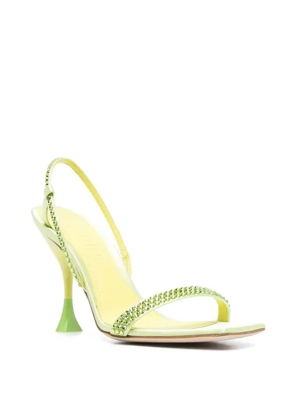 3JUIN Slingback Embellished High Heel Sandals