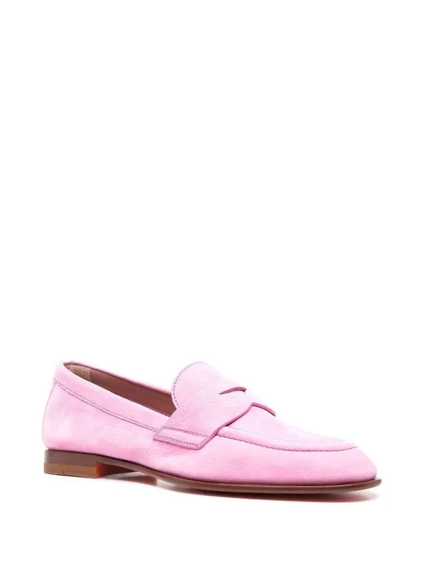 Santoni Almond-toe 15mm Penny Loafers