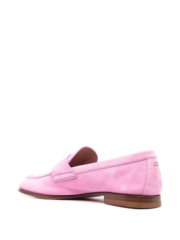 Santoni Almond-toe 15mm Penny Loafers