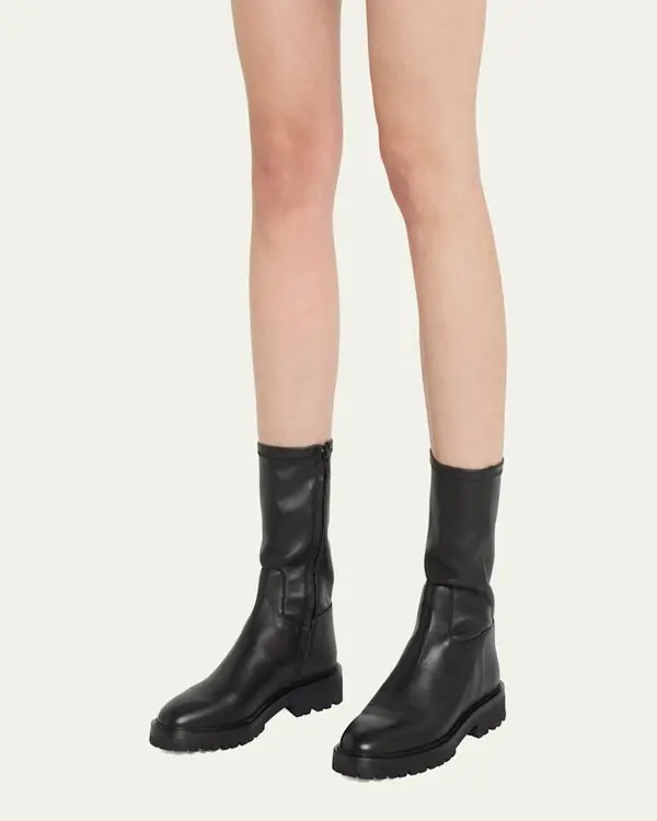 LOEFFLER RANDALL Danny Lambskin Mid Boots