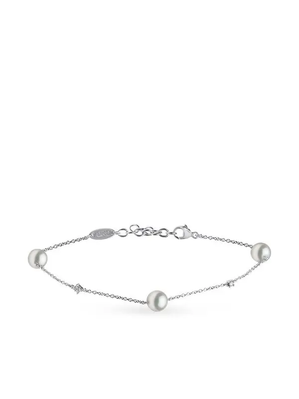 Yoko London 18kt White Gold Akoya Pearl Bracelet - Silver