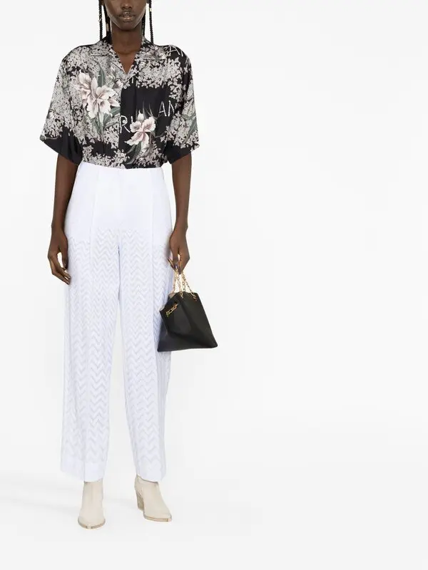 Missoni Zigzag Tailored Trousers - White