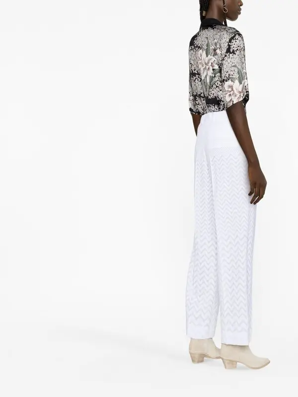 Missoni Zigzag Tailored Trousers - White