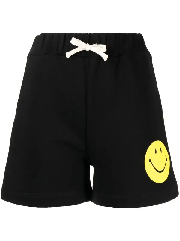 Joshua Sanders Smiley-face Print Cotton Shorts