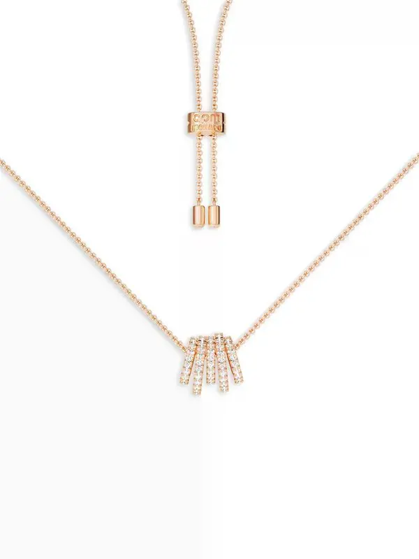 APM MONACO Hoop Adjustable Necklace - Pink