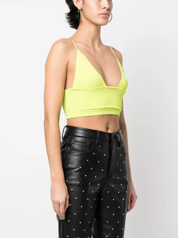 Dsquared2 Ribbed-knit Bralette Top