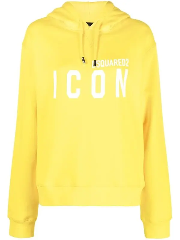 Dsquared2 Icon Cool Cotton Hoodie - Yellow
