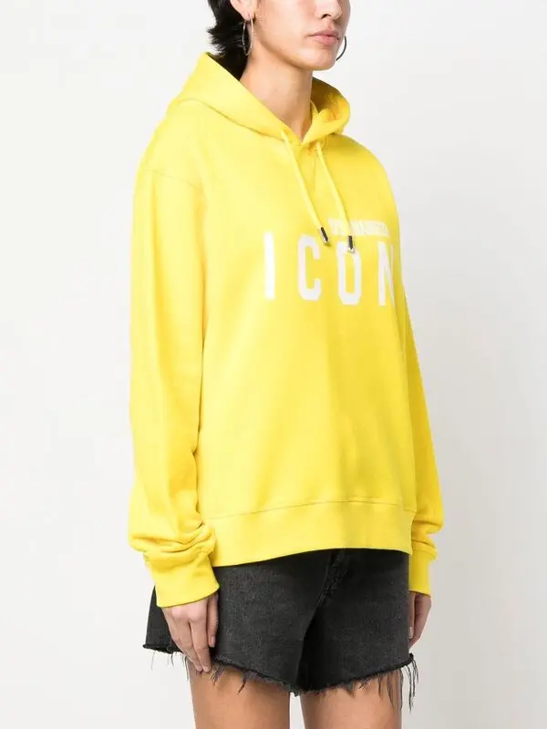 Dsquared2 Icon Cool Cotton Hoodie - Yellow