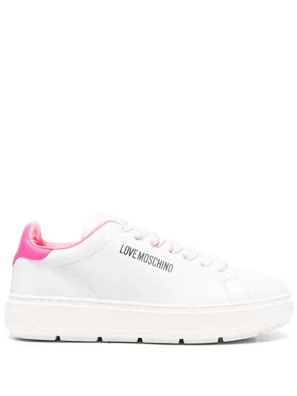 Moschino Low-top Leather Sneakers