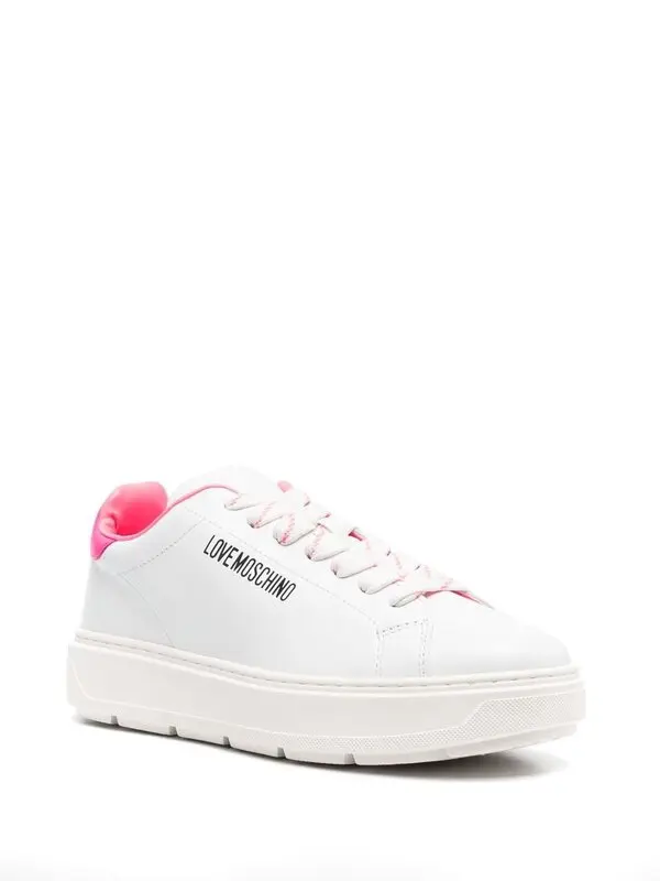 Moschino Low-top Leather Sneakers