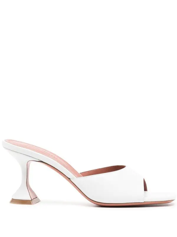 Amina Muaddi Lupita Sandals - White