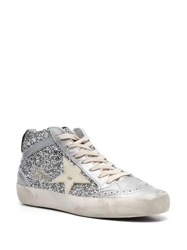 GOLDEN GOOSE Glittered High-top Sneakers