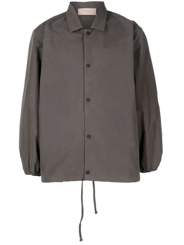 Fear Of God Charcoal Grey Cotton Blend Bomber Jacket - Green