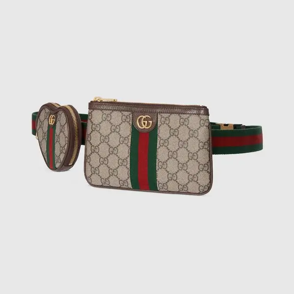 Gucci Ophidia Gg Heart Utility Belt Gg Canvas