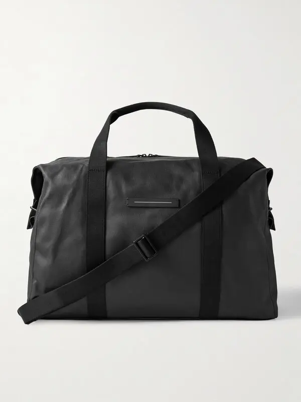 HORIZN STUDIOS Sofo Weekender Waxed Recycled-cotton Canvas Holdall - Black