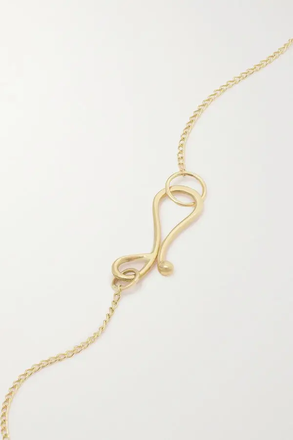 MELISSA JOY MANNING 14-karat Recycled Gold Ruby Pendant Necklace