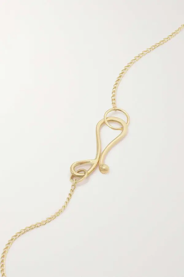 MELISSA JOY MANNING 14-karat Recycled Gold Ruby Pendant Necklace