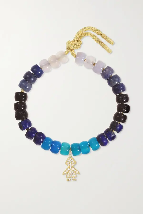 Carolina Bucci Trancoso Forte Beads Bracelet - Blue