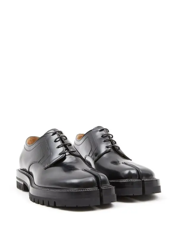 MAISON MARGIELA Tabi Leather Derby Shoes - Black
