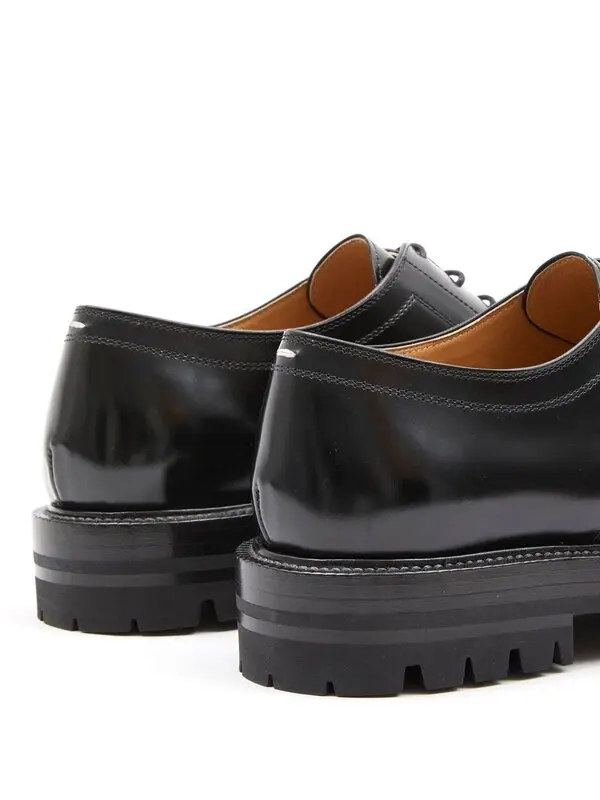 MAISON MARGIELA Tabi Leather Derby Shoes - Black