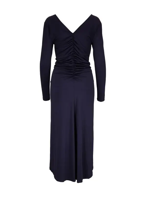 Veronica Beard Ruched V-neck Dress