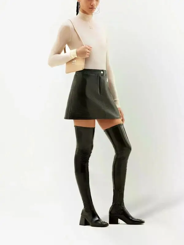 COURREGES Re-edition Mini Skirt - Black