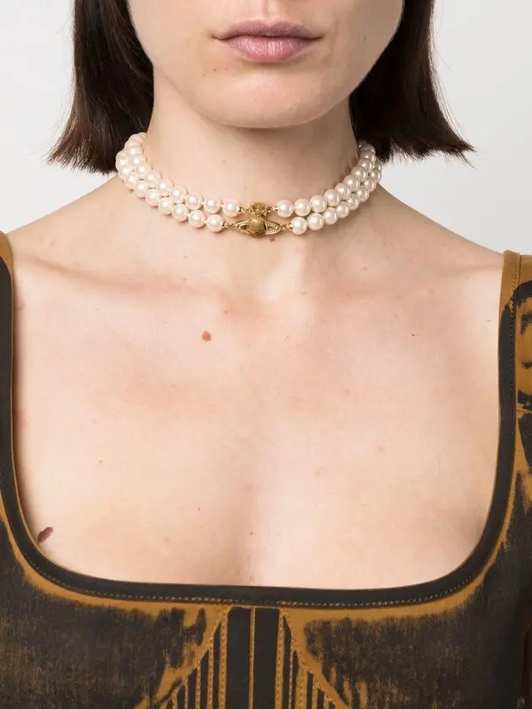 VIVIENNE WESTWOOD Two-row Choker Necklace