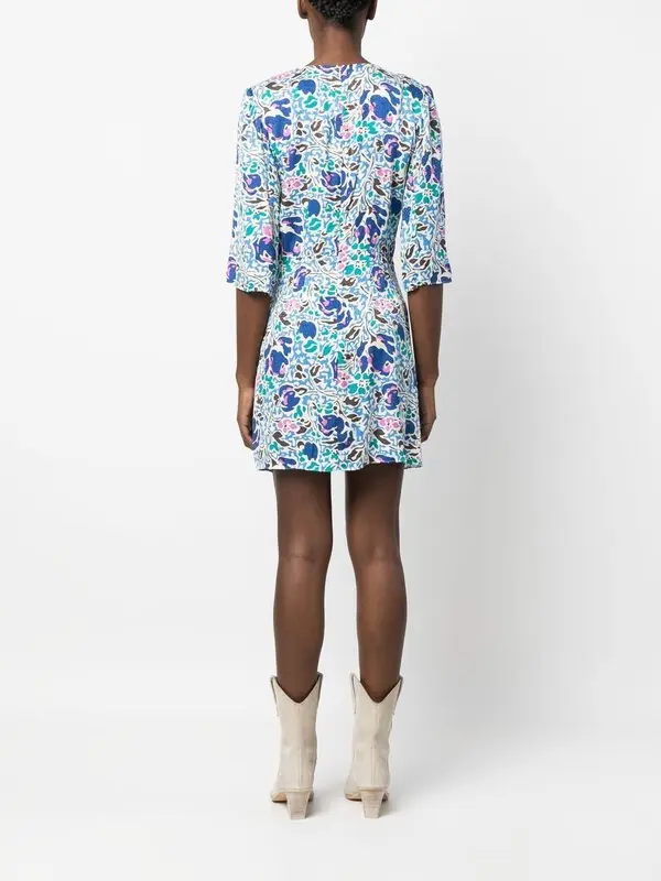 Ba&sh Orika Abstract-print Mini Dress